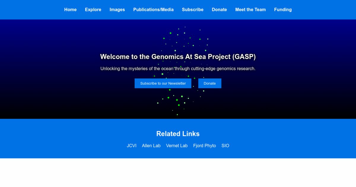 Genomics At Sea Project (GASP)
