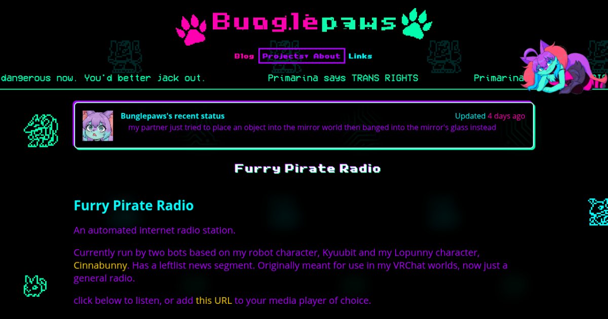 Furry Pirate Radio / Bunglepaws's Labyrinth