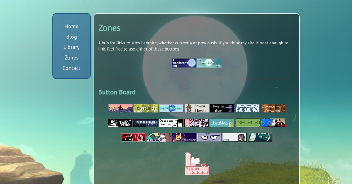 a wanderer's log / zones