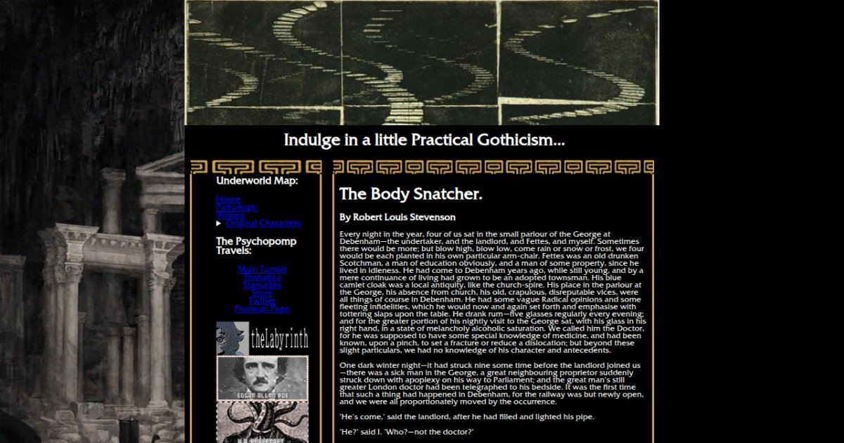 The Body Snatcher.