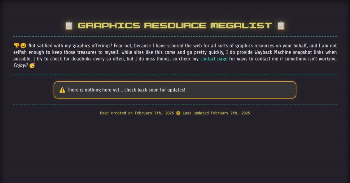 saltedslug.net | graphics | resource megalist