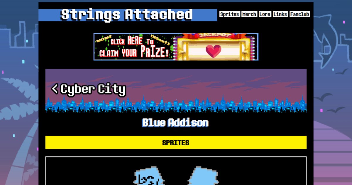 Blue Addison Sprites - Strings Attached