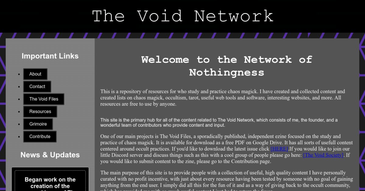 The Void Network