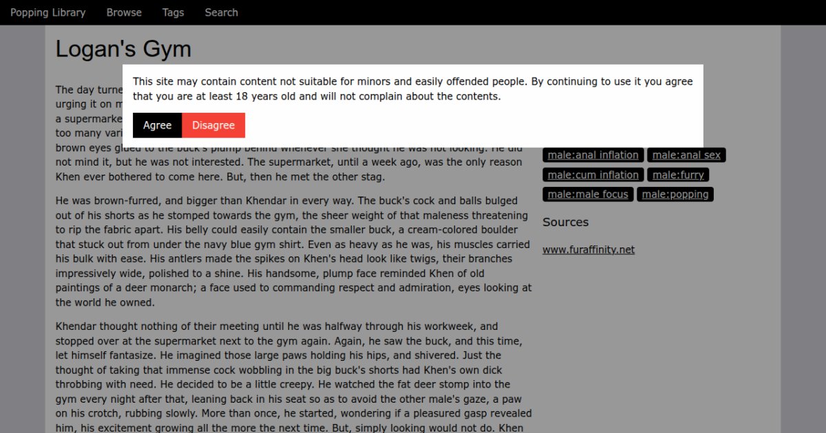 Popping Library :: Logan's Gym