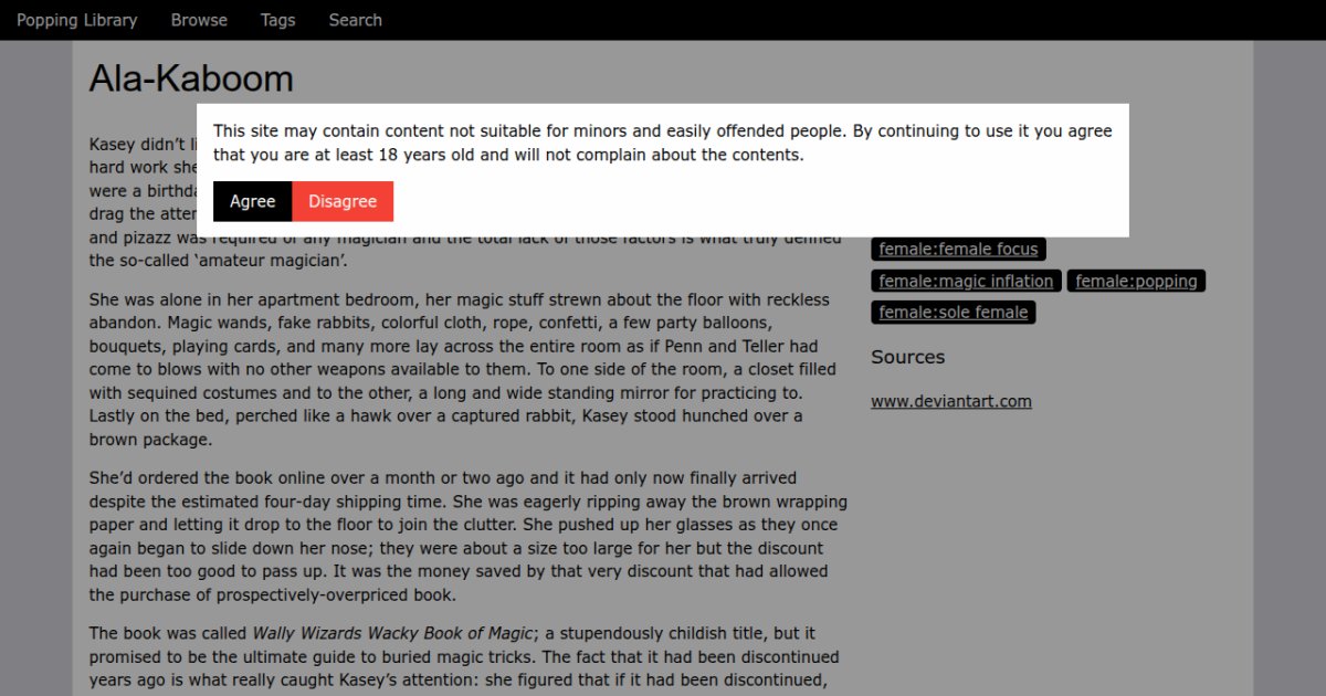 Popping Library :: Ala-Kaboom