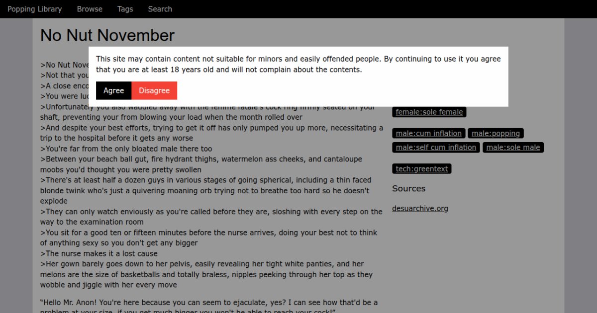 Popping Library :: No Nut November