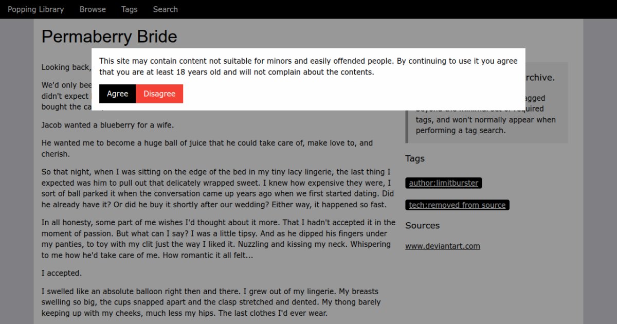 Popping Library :: Permaberry Bride