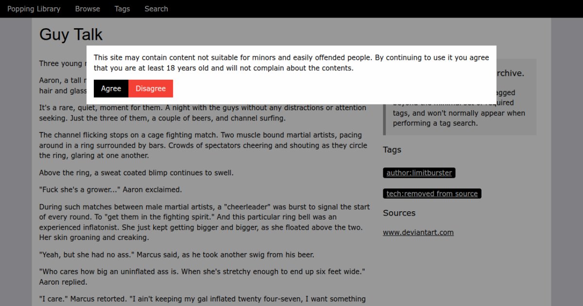 Popping Library :: Guy Talk