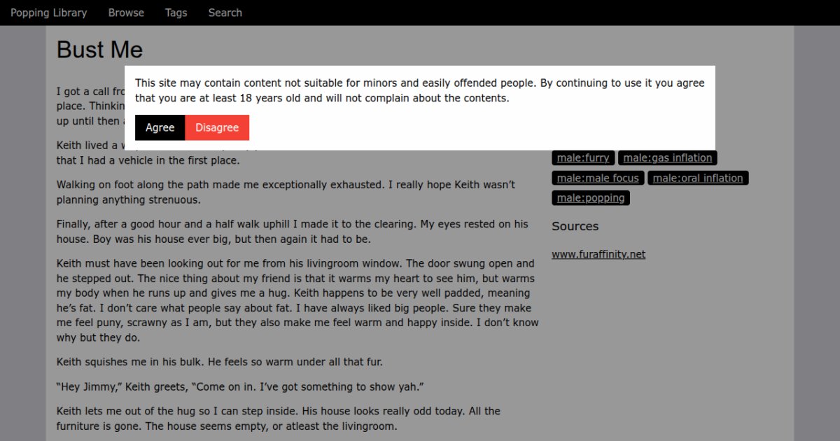 Popping Library :: Bust Me