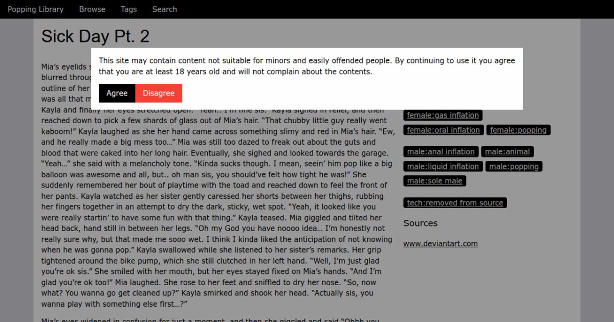 Popping Library :: Sick Day Pt. 2