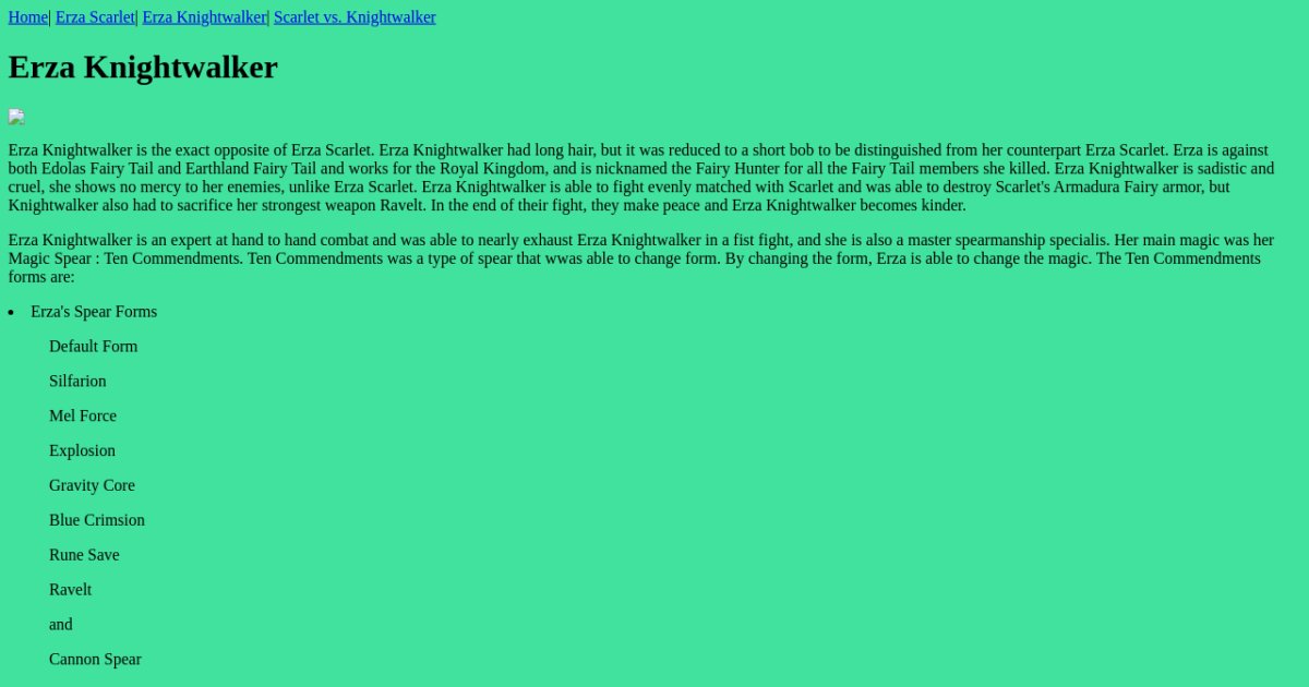 Erza Knightwalker Info