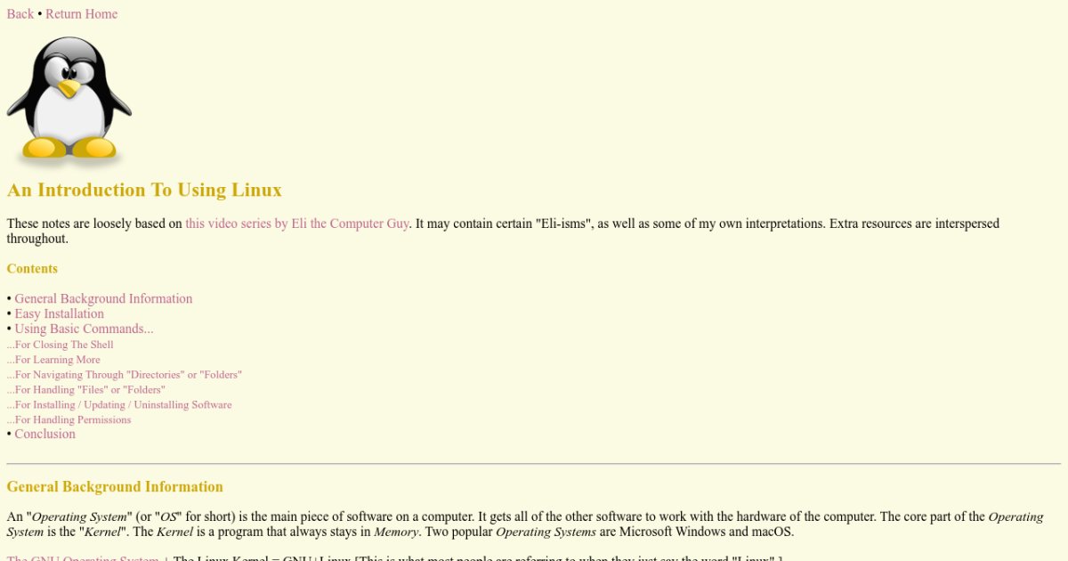 Let's Learn Together! - An Introduction to Using Linux