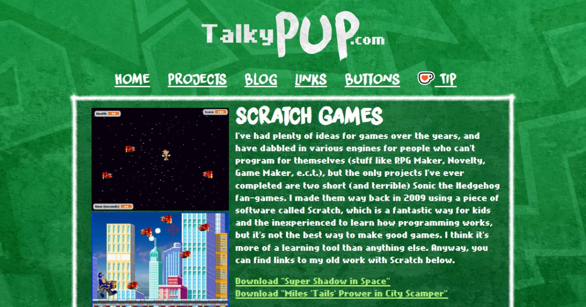 Scratch Games | TalkyPup.com