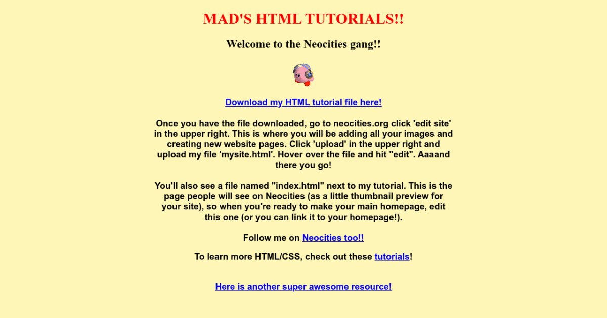 Neocities Tutorials Still Obsessed With My Neocities. I've Done So