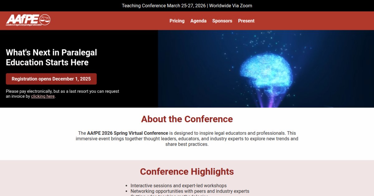 AAfPE 2025 Spring Virtual Conference