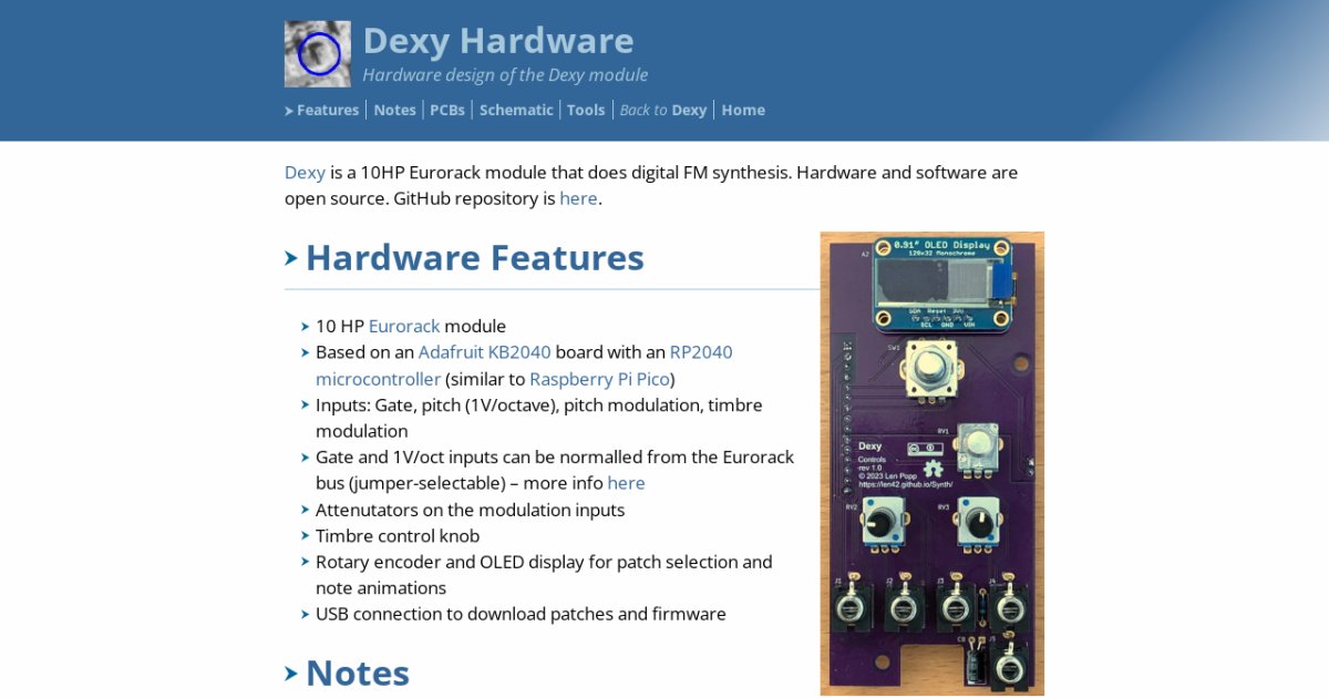 Hardware - Dexy - Len’s Stuff