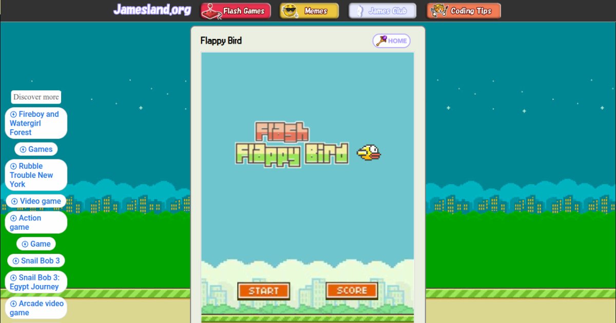 Flappy Bird - Play Online, Ruffle, Unblocked