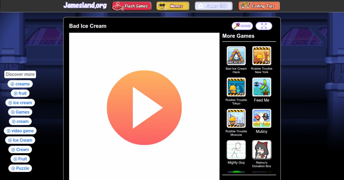 Bad Ice-Cream - Play Online-Nitrome