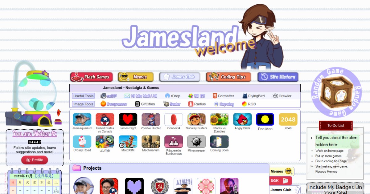 Jamesland Flash Games