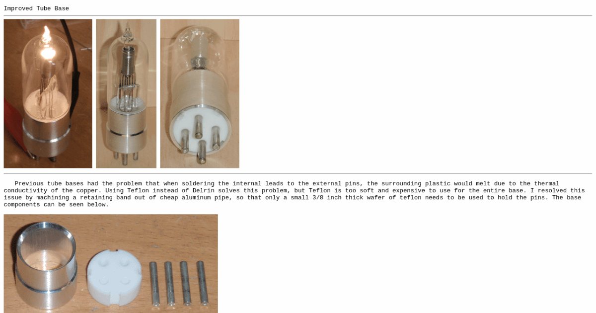 Simplifier - Improved Tube Base