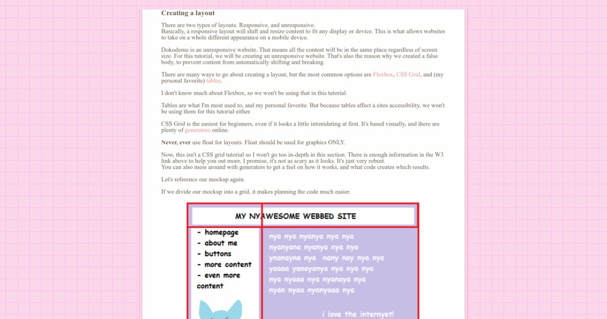 DOKODEMO v3 - HTML TUTORIAL