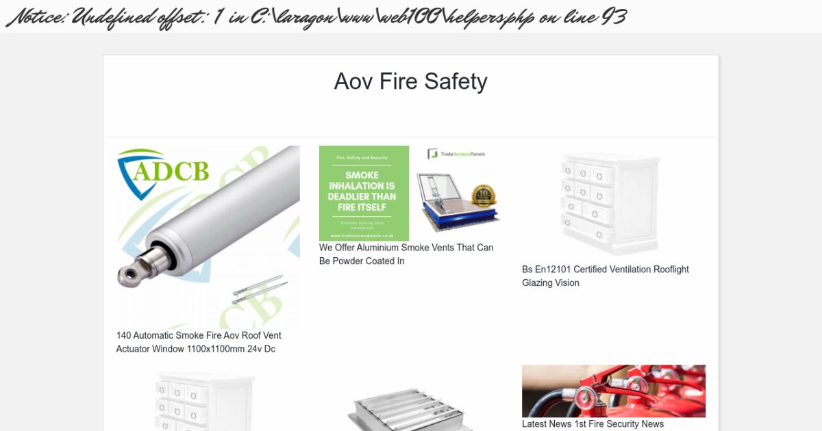 Aov Fire Safety