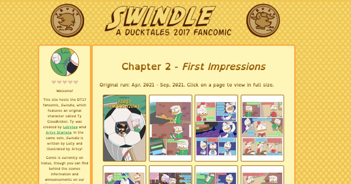 Swindle: A Ducktales Fancomic