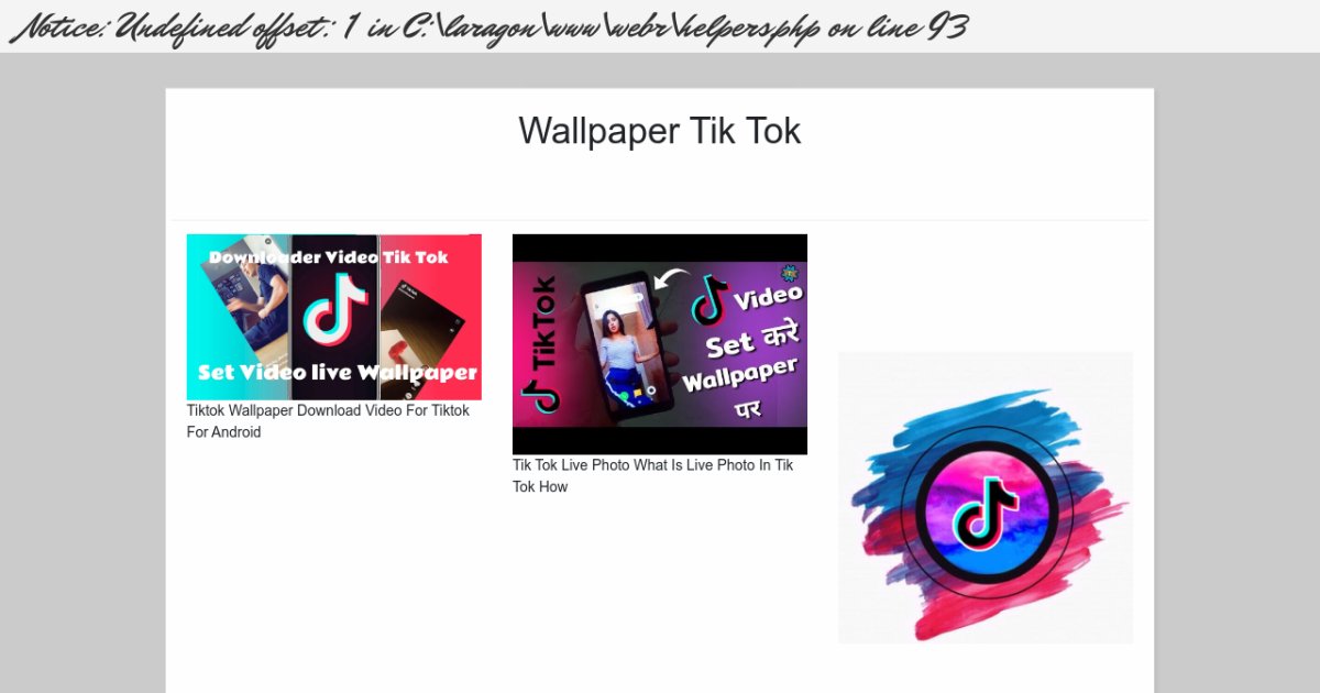 Wallpaper Tik Tok