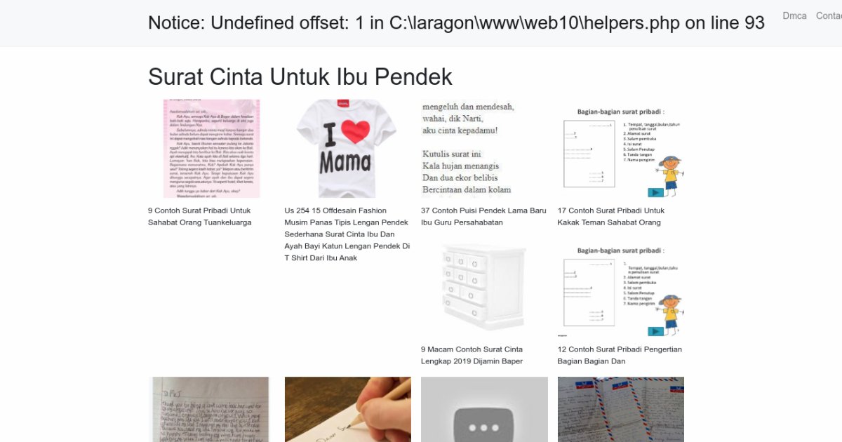 Surat Cinta Untuk Ibu Pendek