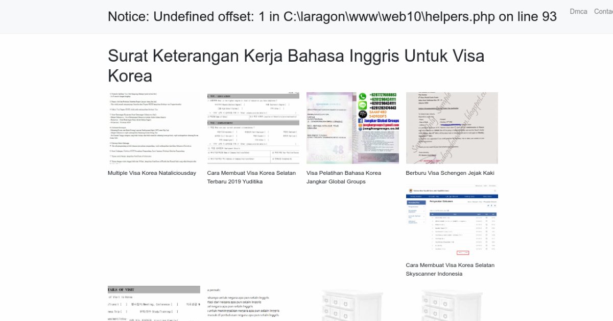 Surat Keterangan Kerja Bahasa Inggris Untuk Visa Korea