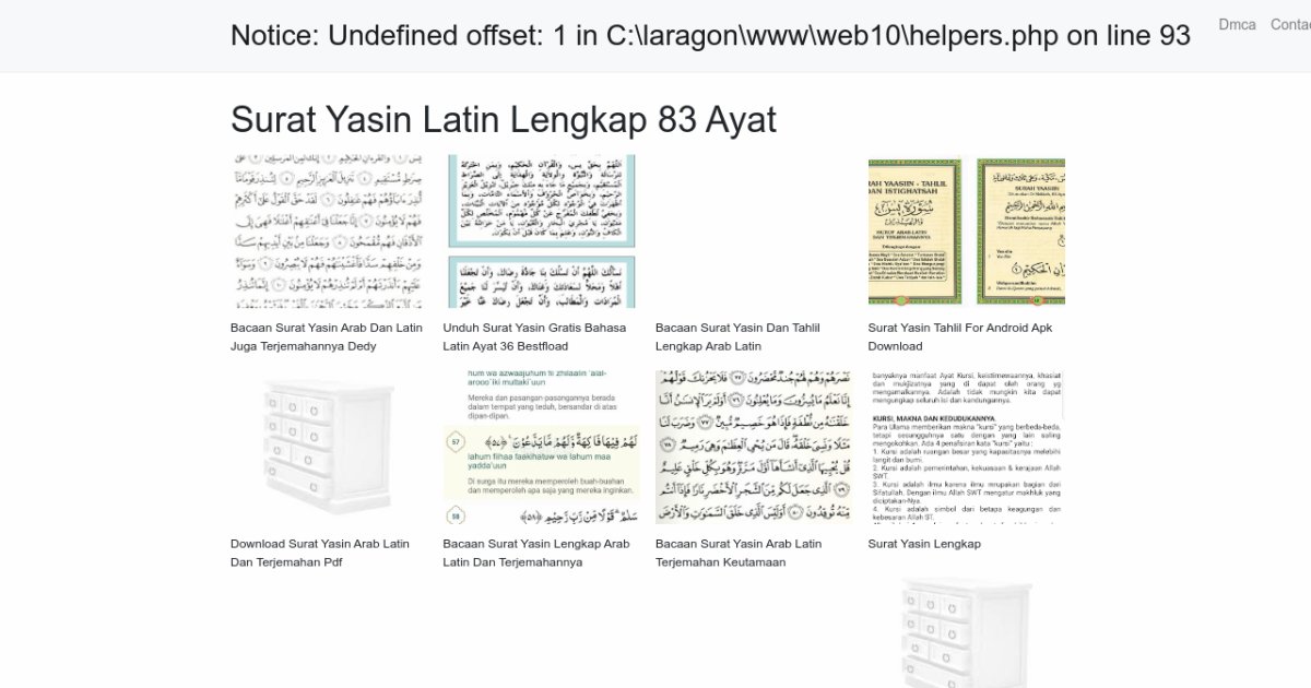Surat Yasin Latin Lengkap 83 Ayat