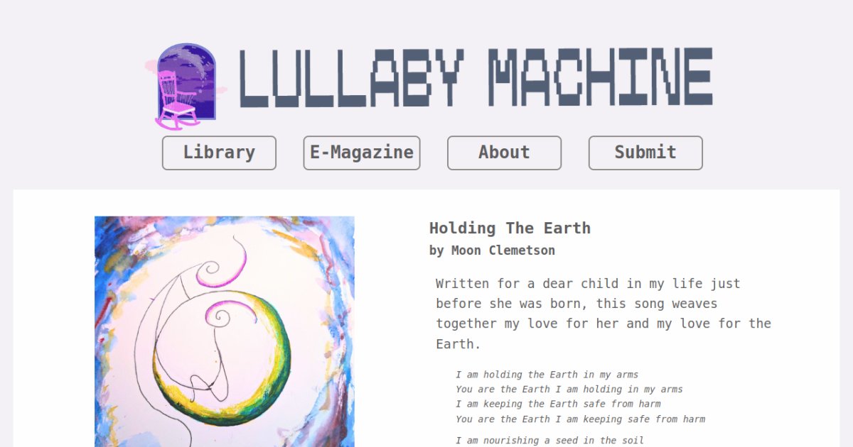 Holding The Earth - Lullaby Machine