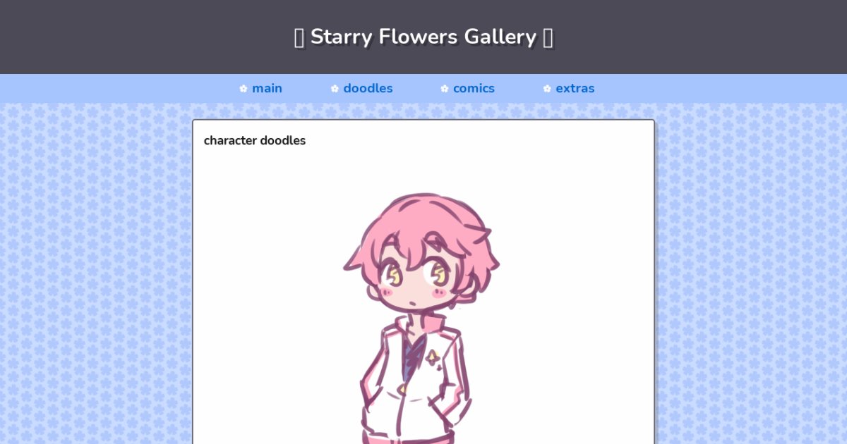 Starry Flowers Gallery - Doodles