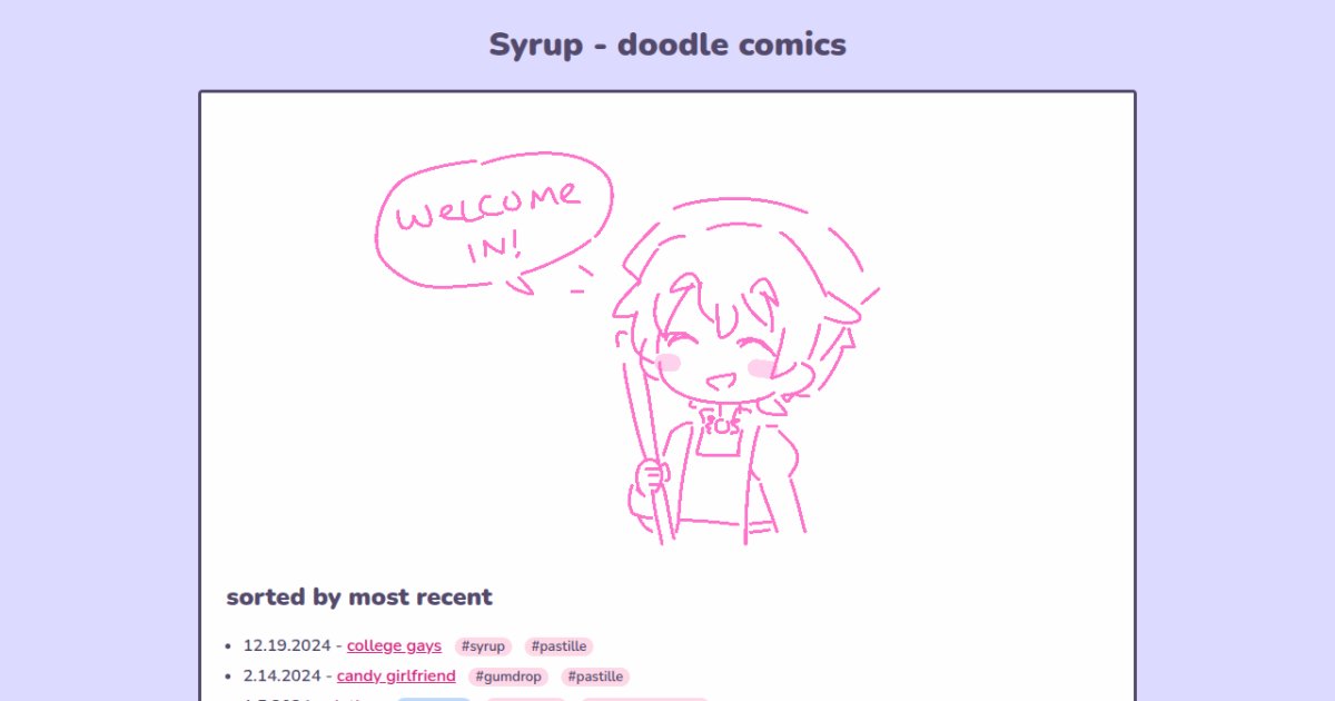 Syrup - doodle comics
