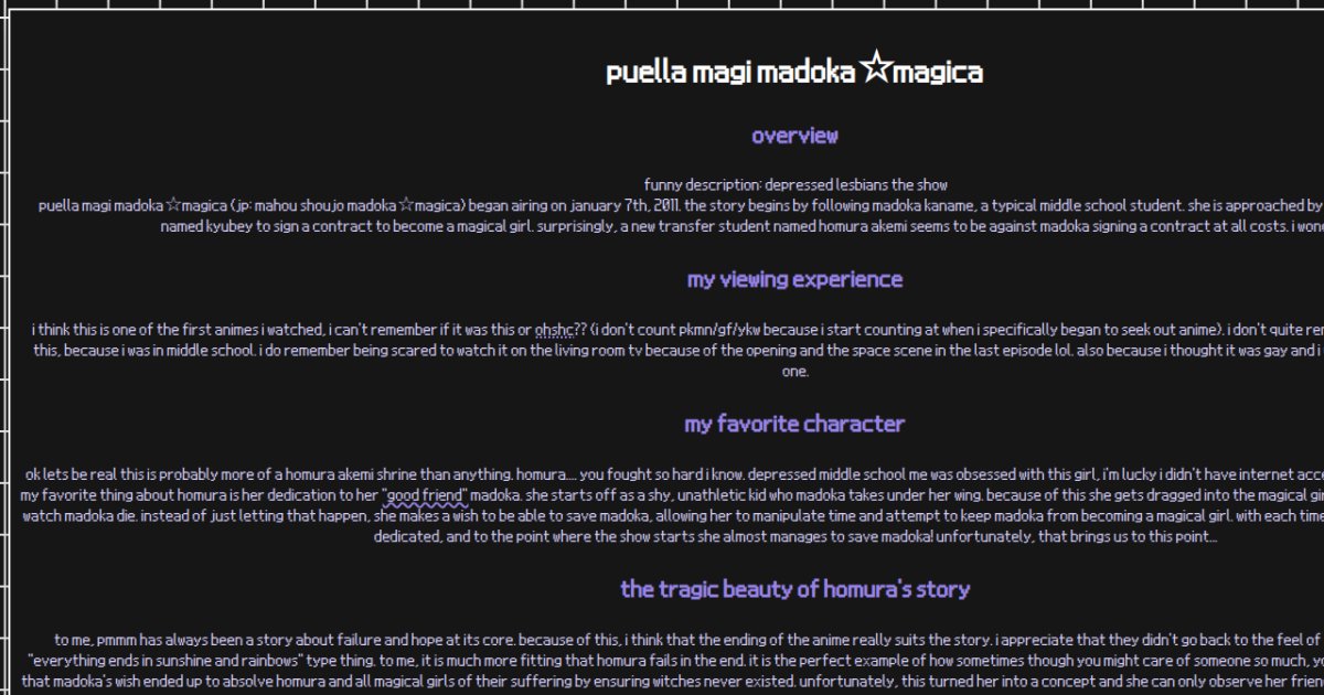 being meguca is suffering