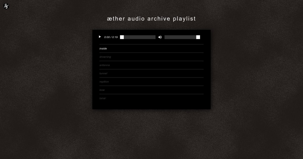 æther audio archive