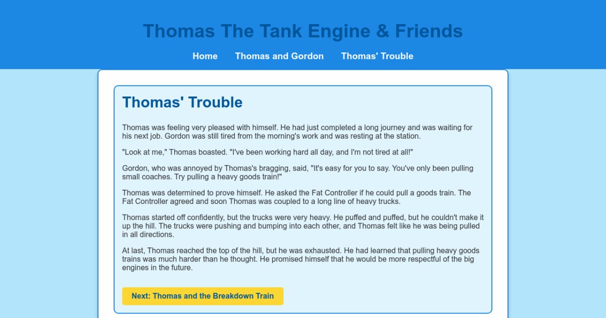 Thomas The Tank Engine & Friends: Season 1 Transcript - Thomas' Trouble