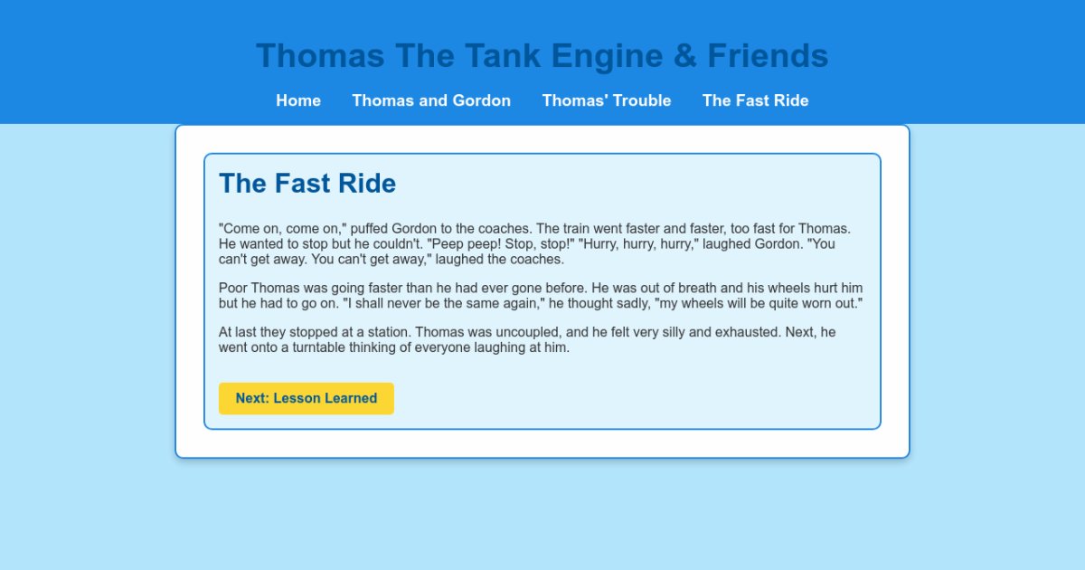 Thomas The Tank Engine & Friends: Season 1 Transcript - The Fast Ride