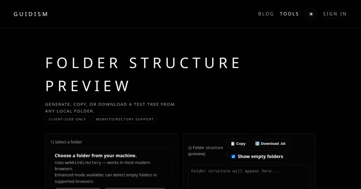 Folder Structure Preview