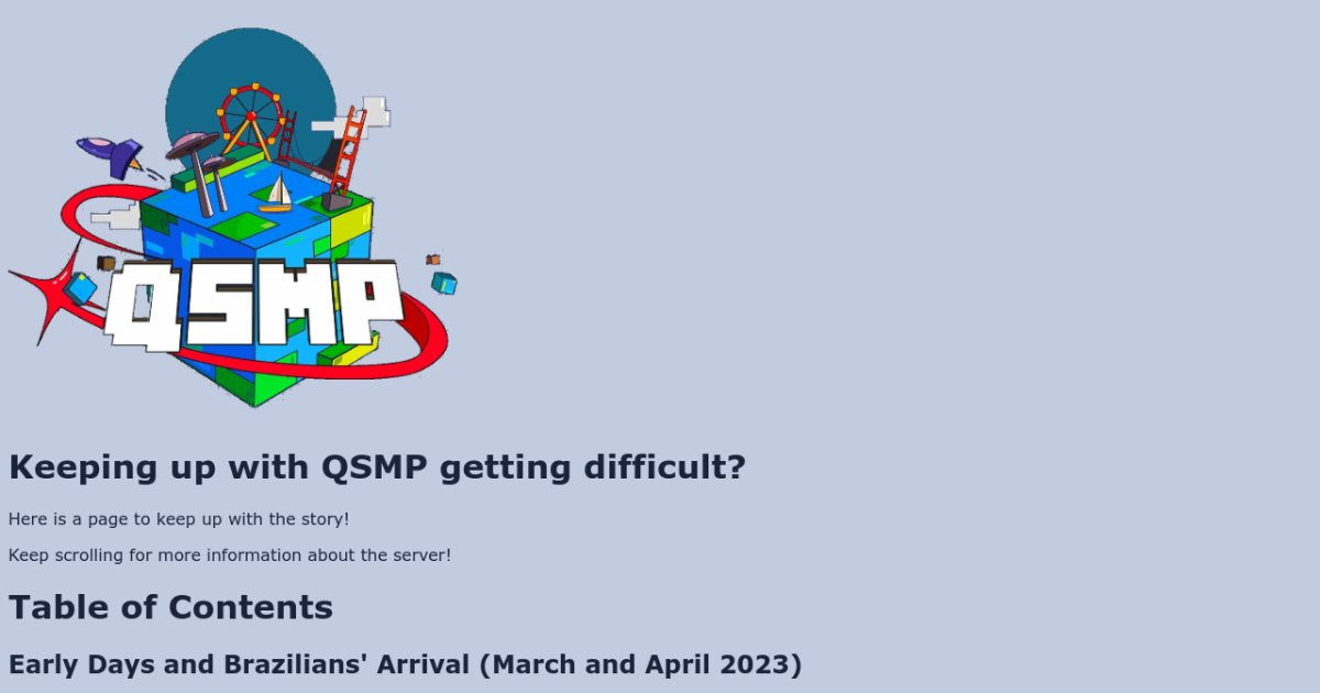 QSMP Introdution
