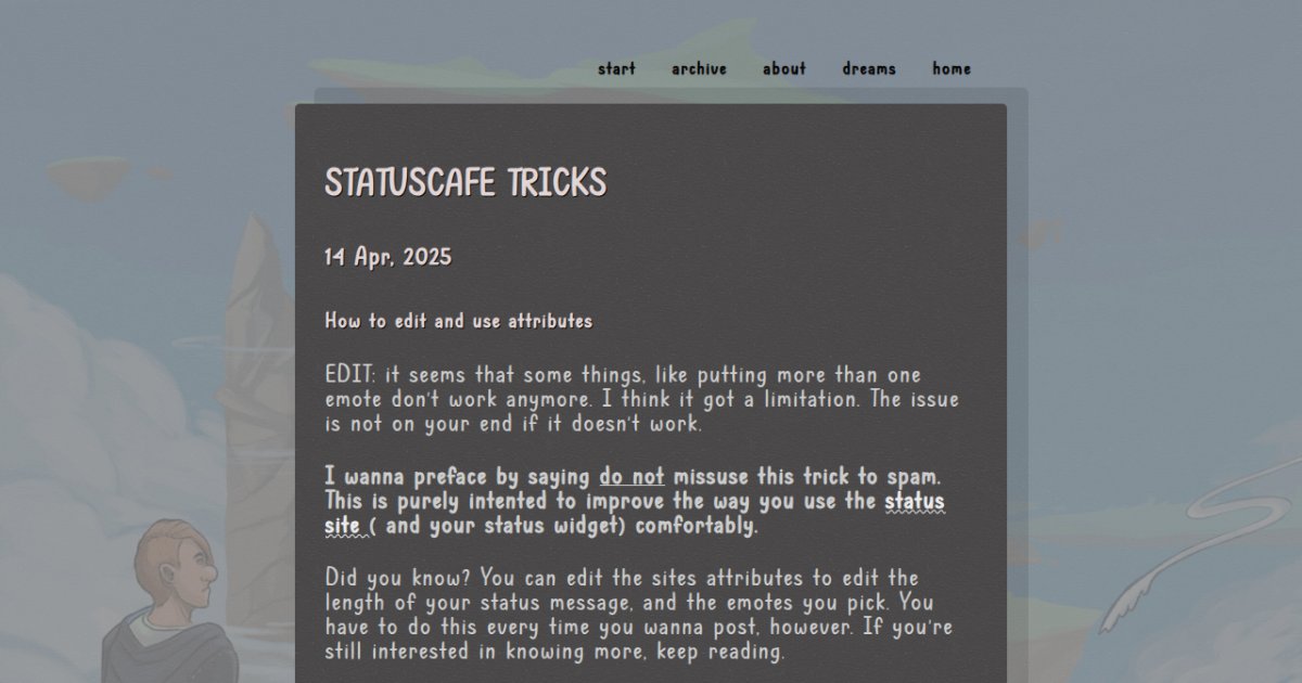 "Status.cafe Tricks"