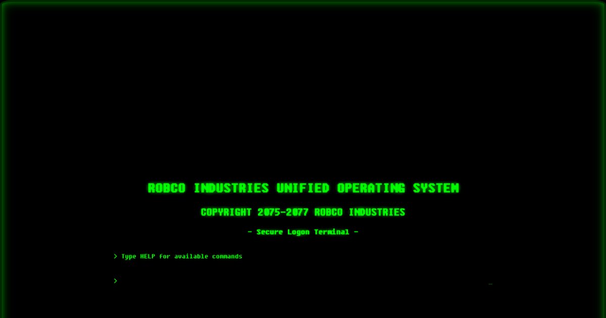 ROBCO Terminal Logon