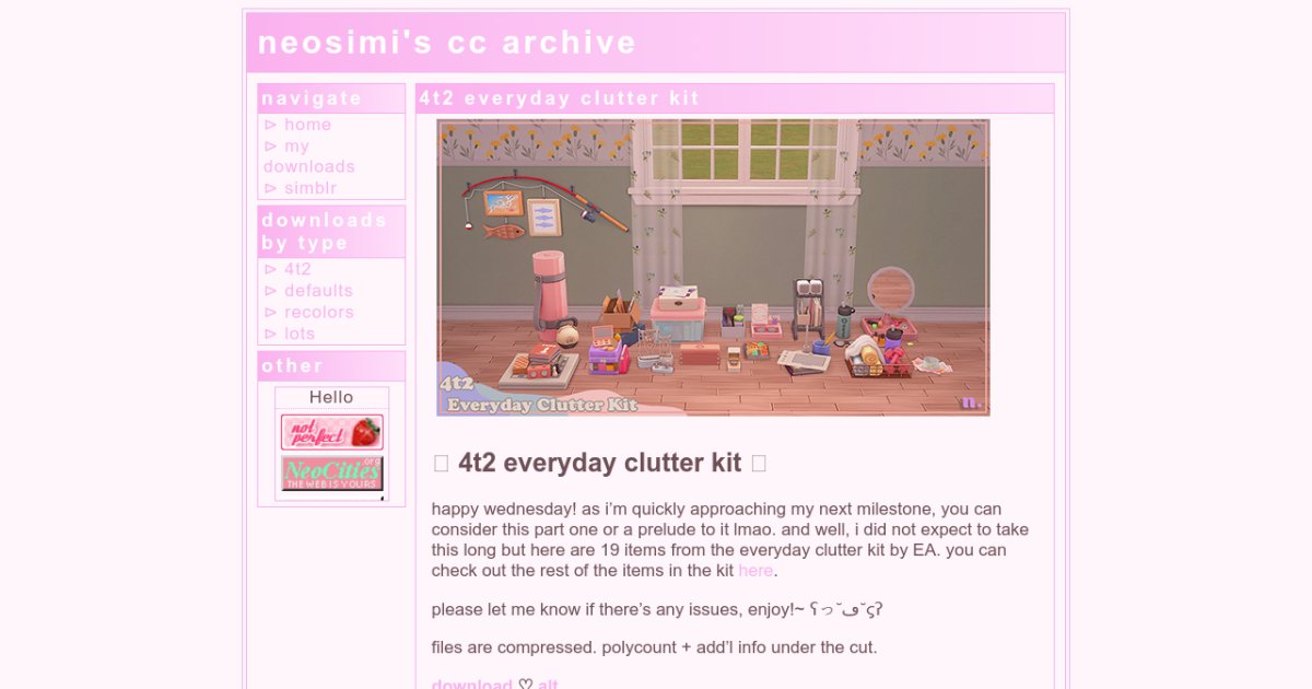 4t2 everyday clutter kit ♡