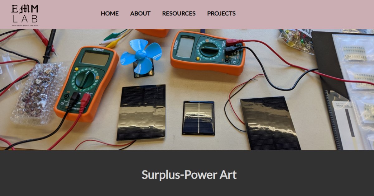 EMM Lab|Surplus-Power Art