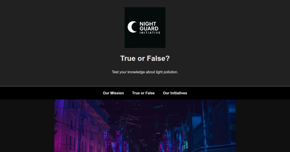 True or False - Light Pollution Facts