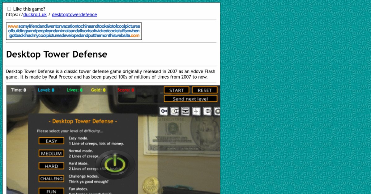 Duckroll - Desktop Tower Defense