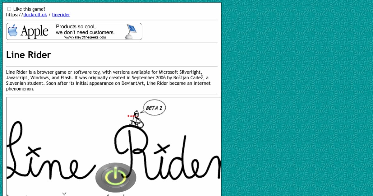 Duckroll - Line Rider