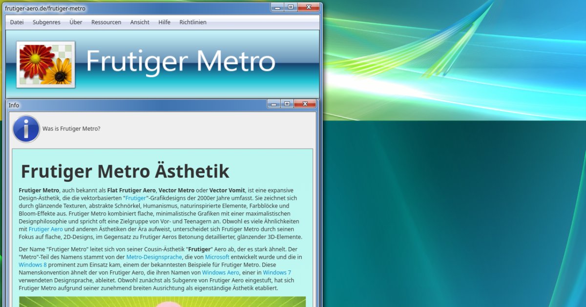 Frutiger Metro Ästhetik - frutiger-aero.de