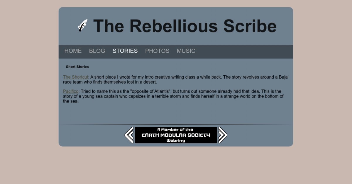 Stories - The Rebellious Scribe