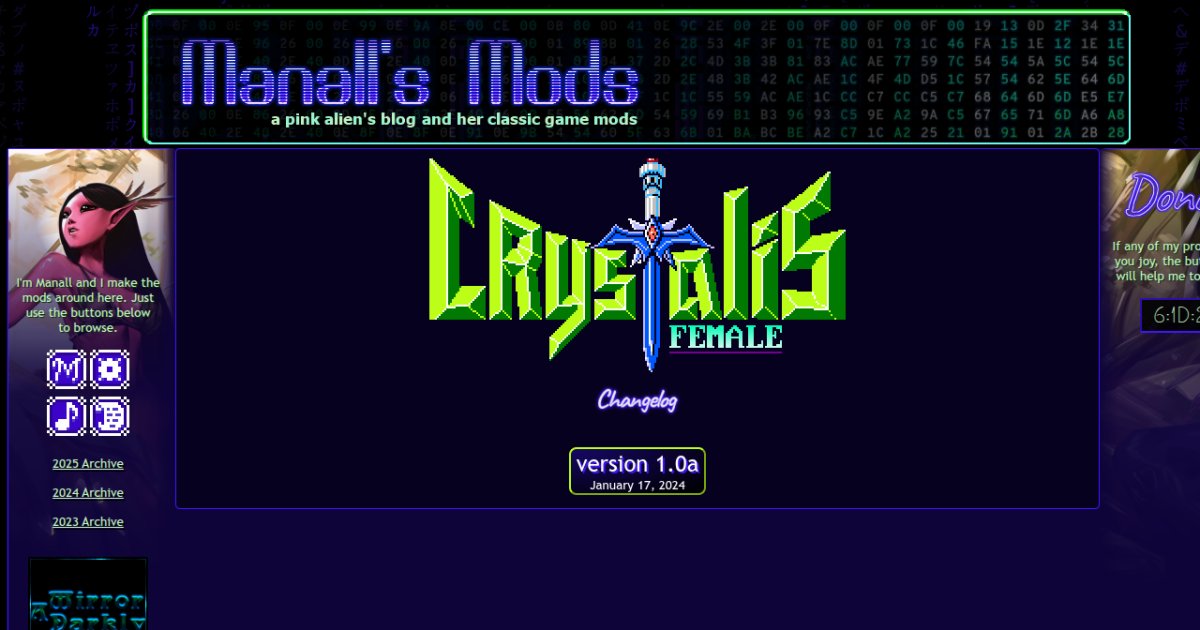 Crystalis (Female) - Changelog